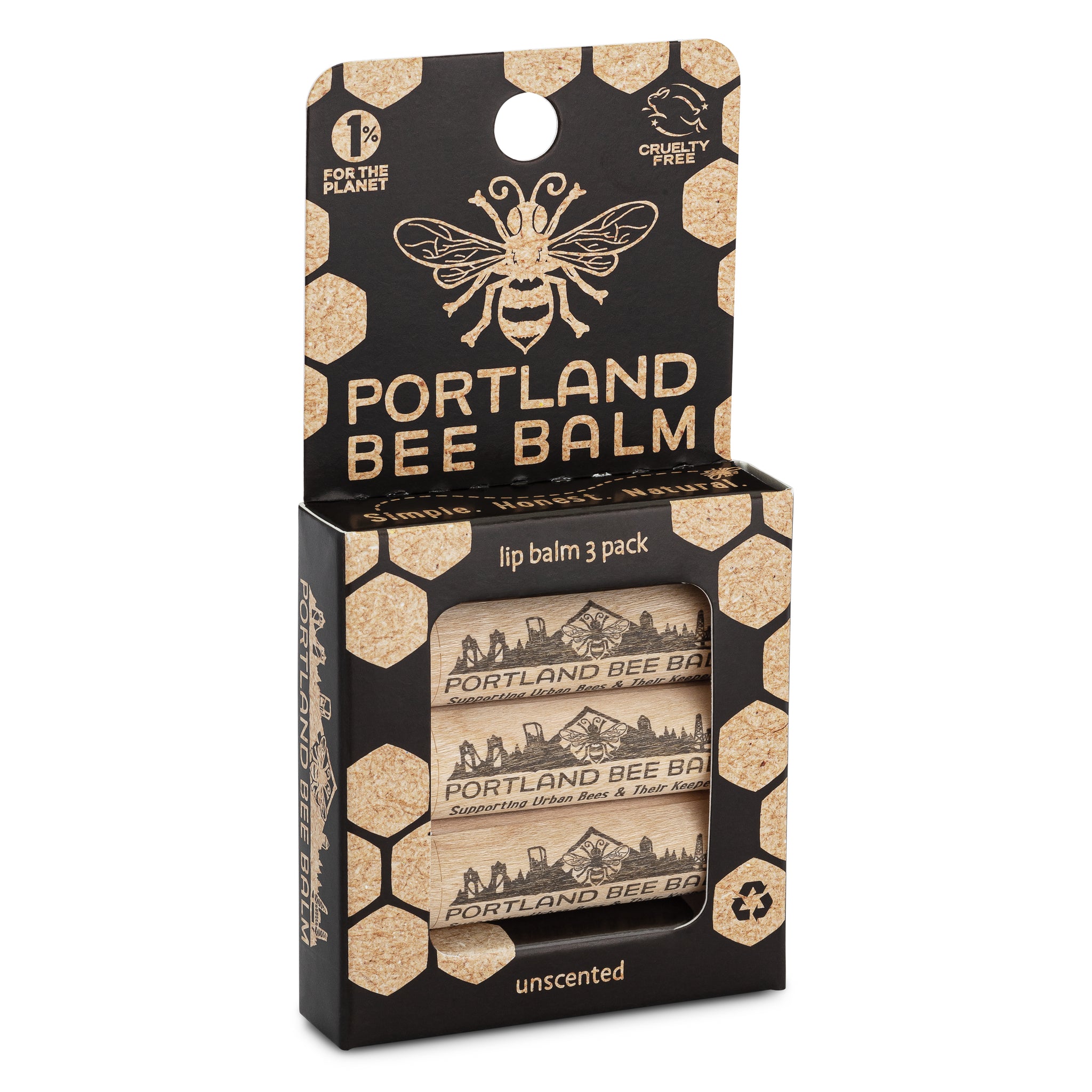 Unscented 3-Pack – Portland Bee Balm
